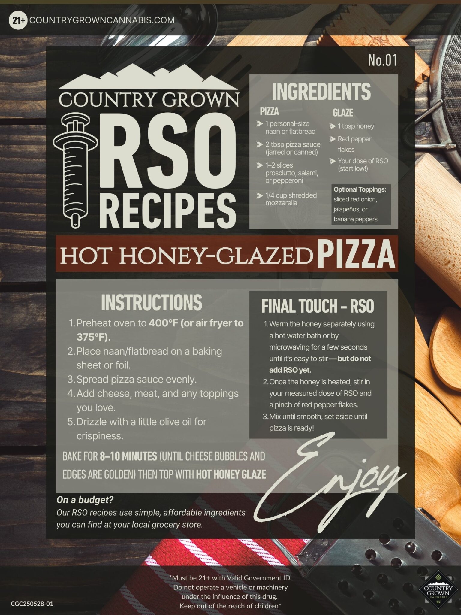 RSO Recipes Hot Honey-Glazed Pizza (And Smart Dosing Tips)